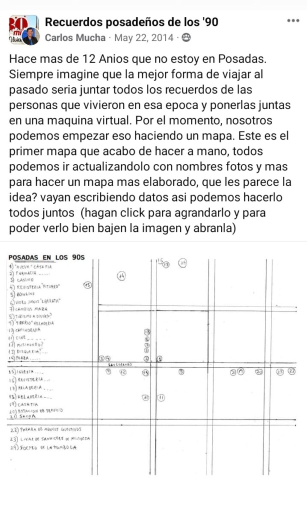 Volver al pasado: creó un mapa virtual de Posadas con más de 450 ...