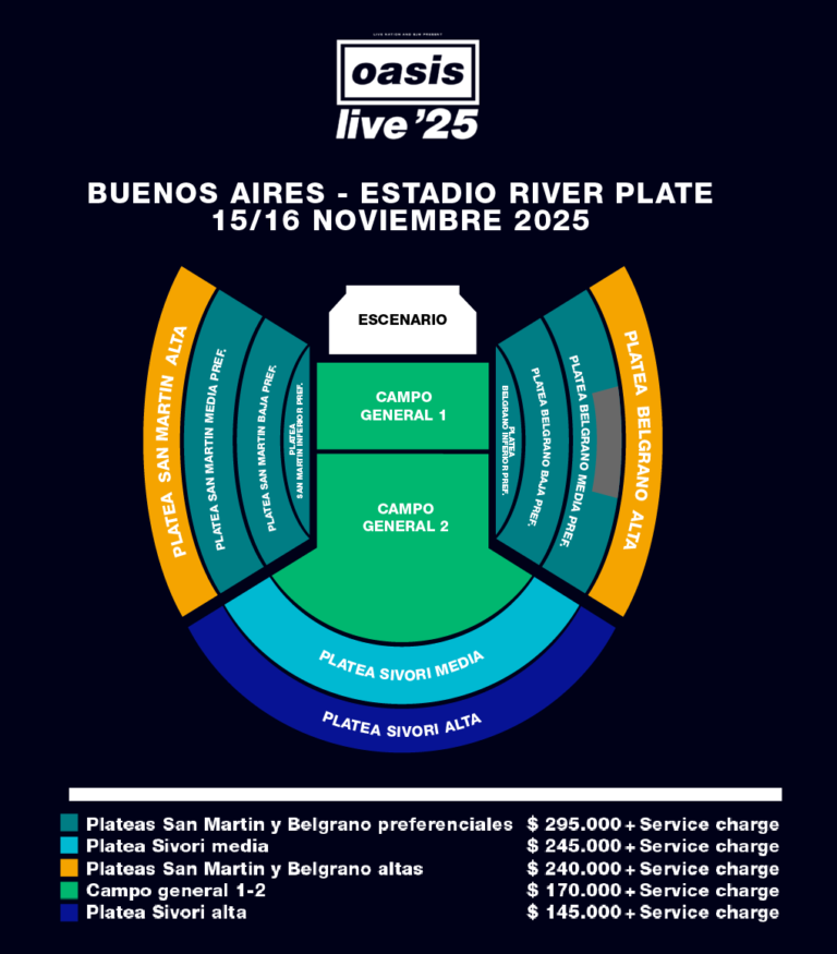 Oasis en Argentina: ¿cuánto costarán las entradas y desde cuándo se ...