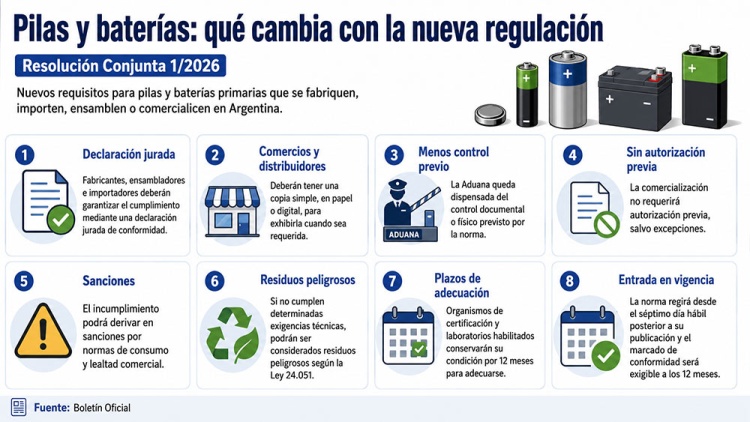 Cambian los controles para pilas y baterías que se venden en el país ...